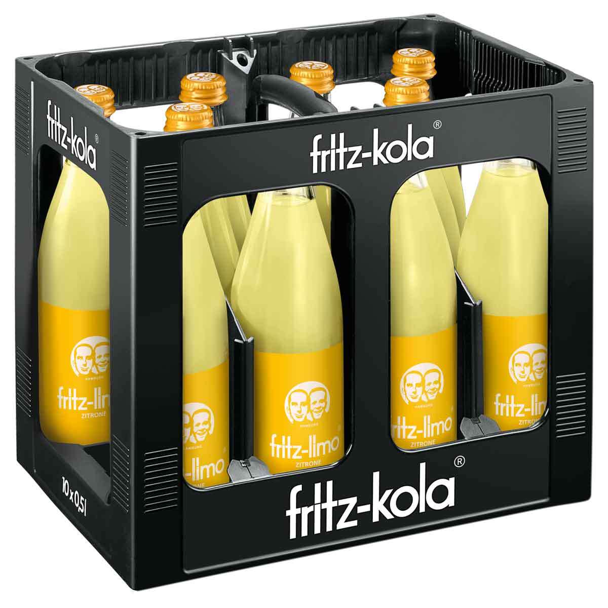 fritz-limo® zitronenlimonade (10 x 0,5l) | Viel-Durst