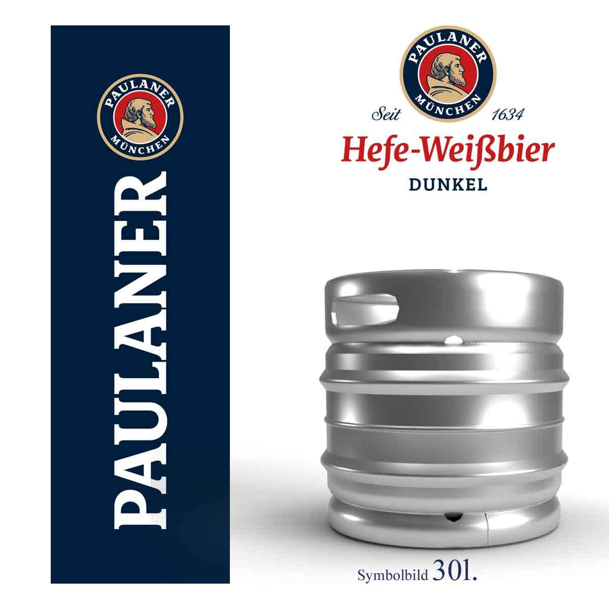 Paulaner Hefe-Weißbier Dunkel Fass (30l) | Viel-Durst